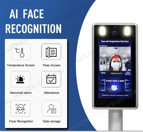 Facial Face Temperature Detector Recognition Door Access Control System