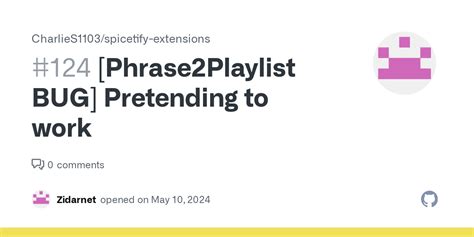 Phrase Playlist Bug Pretending To Work Issue Charlies