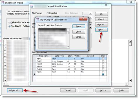 Can I Programmatically Get At All Importexport Specs In Ms Access 2010