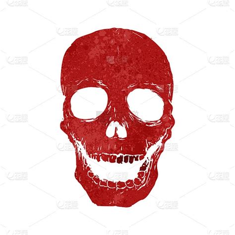 复古卡通幽灵骷髅素材 花瓣网