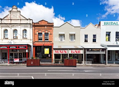 Ballarat Australia Ballarat S Charming Main Road Architecture Stock