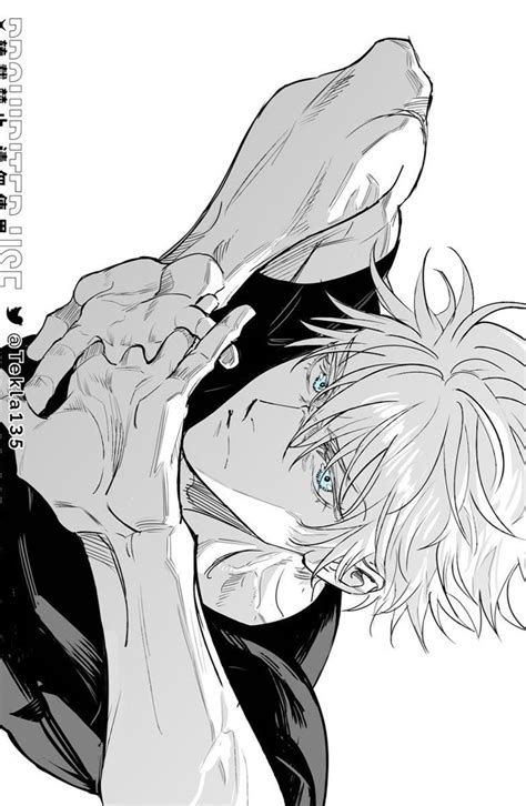 ˙⊹ ੈ 𝑮𝒐𝒋𝒐 𝑺𝒂𝒕𝒐𝒓𝒖 ੈ⊹˙ Jujutsu Manga Art Anime Sketch
