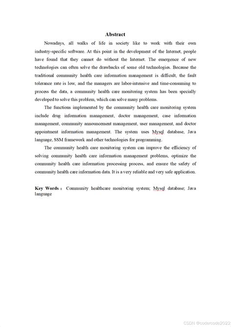 Ssm社区医疗保健监控系统vue10759 Csdn博客