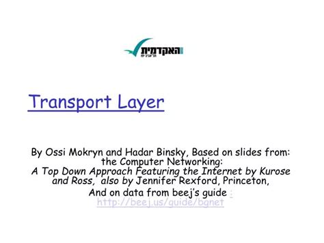 Ppt Transport Layer Powerpoint Presentation Free Download Id2387317