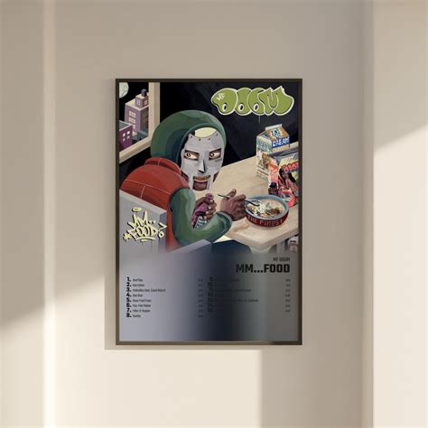 Mf Doom Mmfood Album Cover Poster Wall Art Mf Doom Mmfood Etsy