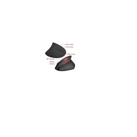 Souris Sans Fil GHz Nano USB Noir Et Rouge