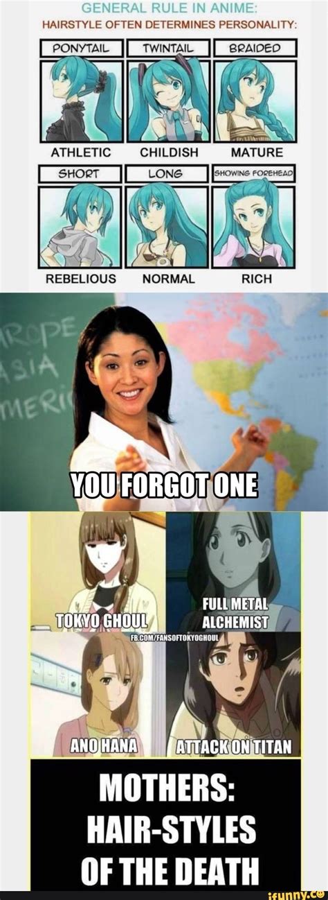 Genera Rule In Anime Hairstyle Often Determines Personality Ponytail