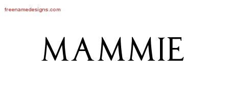 Regal Victorian Name Tattoo Designs Mammie Graphic Download Free Name