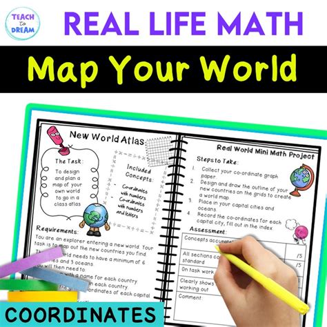Coordinate Plane Worksheets Maps Real Life Math Pbl Inquiry Based