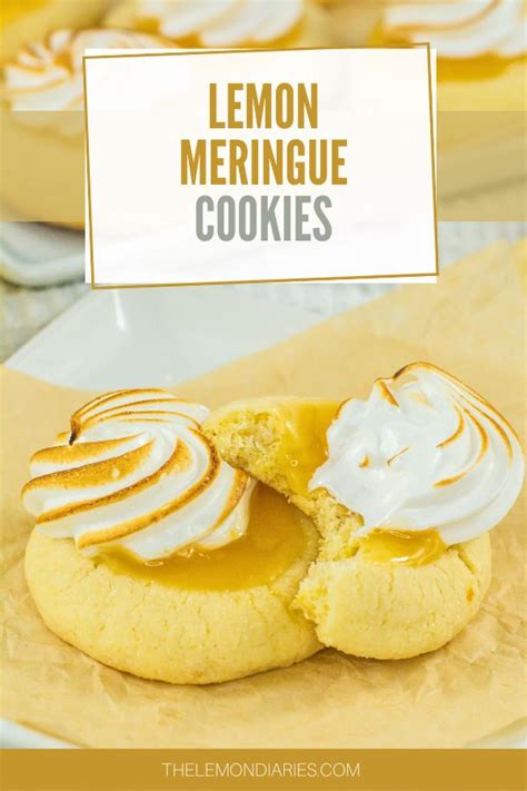 Lemon Meringue Cookies The Lemon Diaries