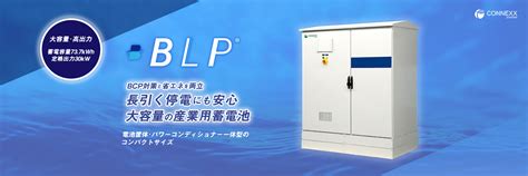 産業用蓄電システム〈blp®〉｜【停電･bcp対策】産業用蓄電池と太陽光発電の連携による自家消費で電力コスト低減と災害時の電源確保を両立。大容