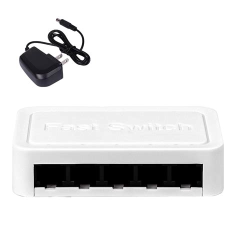 5 Port Gigabit Ethernet Network Hub Simple To Use Multifunction