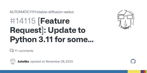 Feature Request Update To Python 311 For Some Performance Gains