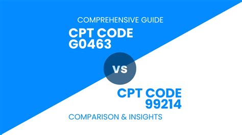 Comparison Of Cpt Codes G0463 Vs 99214 Faqs Answered