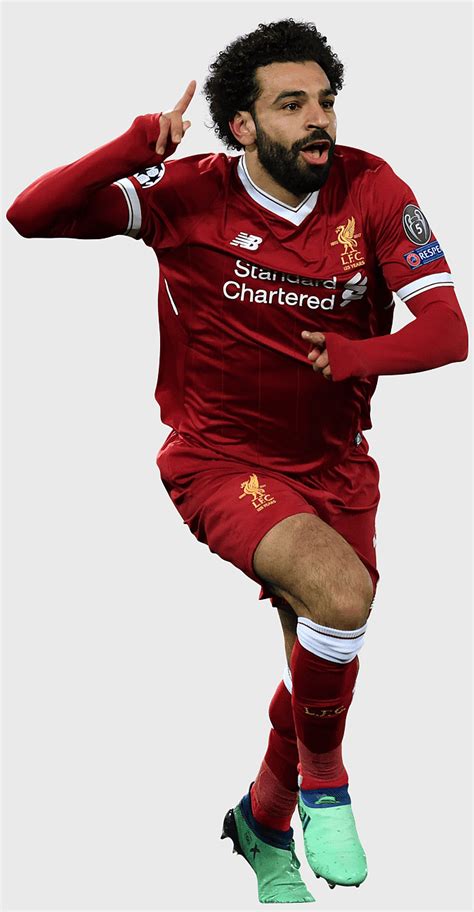 Mohamed Salah Liverpool Soccer Player Action Shot Sports Jersey Red