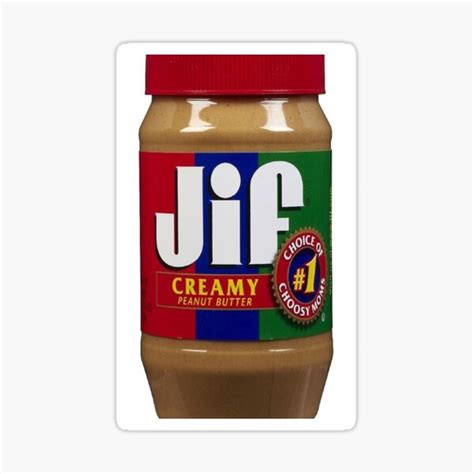 Jif Peanut Butter Extra Creamy Sticker For Sale By Jorge M