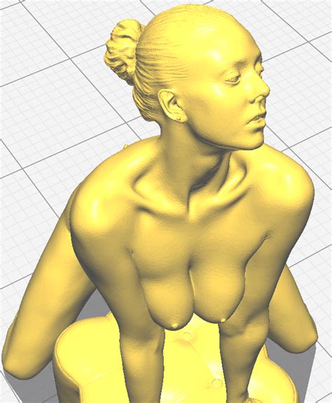 Bent Over Naked Female Figure by Onur Yıldırım Download free STL model Printables