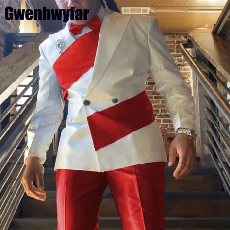 Jual Gwenhwyfar High Qyality Special Design Trend Stitching Peak Lapels