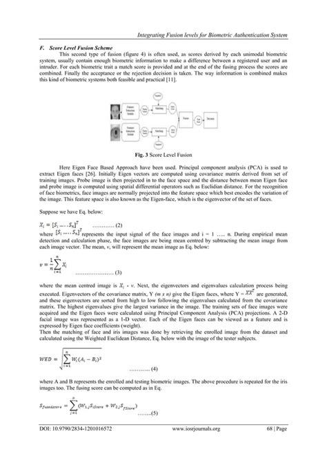 integrating fusion levels for biometric authentication system pdf