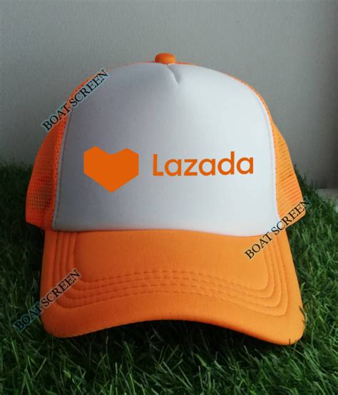 หมวกตาแก็ป ลาซาด้า Lazada บุฟองน้ำใส่สบาย ไม่ร้อน สินค้าส่งจากไทย