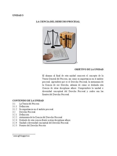 Unidad 3 La Ciencia Del Derecho Procesal Final Descargar Gratis Pdf