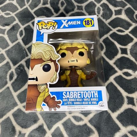 Funko Accessories Funko Pop Sabertooth 81 Xmen Vaulted Marvel Xmen