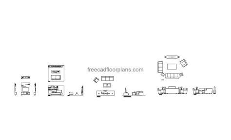 4 Smoke Detectors Free Cad Drawings