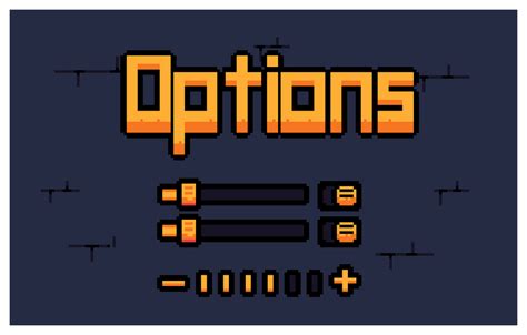 UI Buttons Scrolling Bars Pixel Art By Gowl