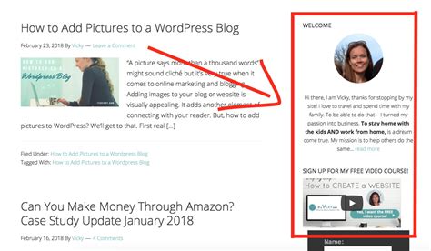 How To Edit A Wordpress Sidebar Add Images Menus And Other Widgets Itsvicky