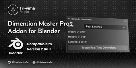 Dimension Master Pro2 For Blender Superhive Formerly Blender Market