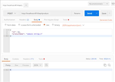 Web Api Api Postput And Delete Returns 200k But No Data