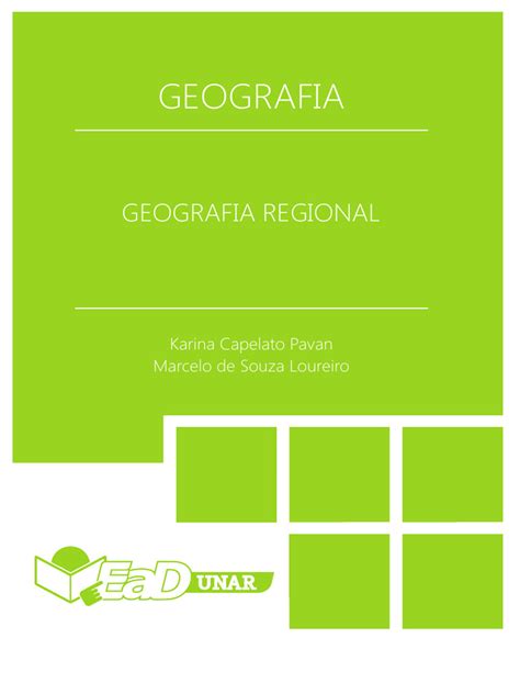 Geografia Regional 20183 Geo Ead Pdf