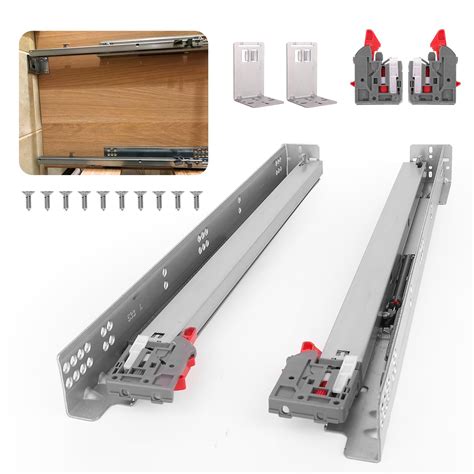 Snapklik 6 Pair Soft Close Undermount Drawer Slides 12 15 18 21