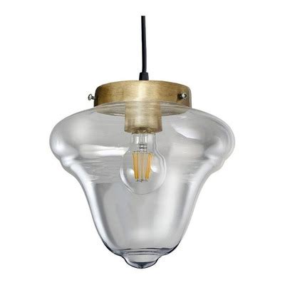 LUZ DESING Colgante 1 Luz Rosario Dorado 25cm Vintage Deco Apto Led E27