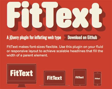 Fittext Js Responsive Web Design