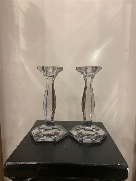Heisey No 5 Patrician Candlesticks Etsy