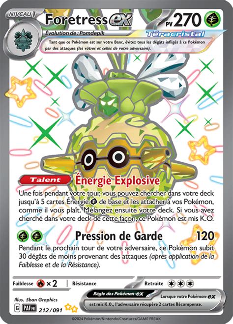 Foretress ex Écarlate et Violet Destinées de Paldea 212 Poképédia