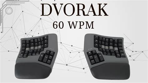 60 Wpm On Kinesis Advantage 360 Pro With Dvorak Layout Typing Speed Keyboard 2022 Youtube