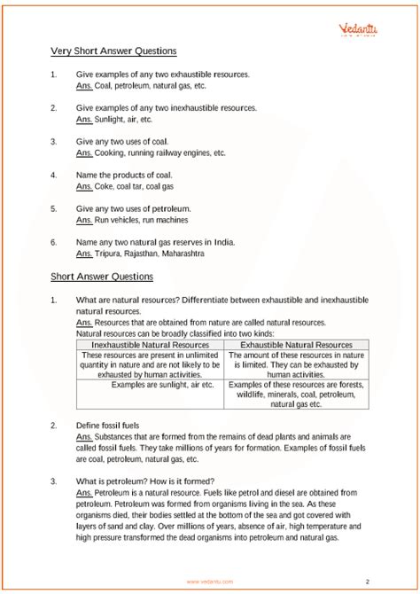 Grade 8 Coal And Petroleum Worksheet