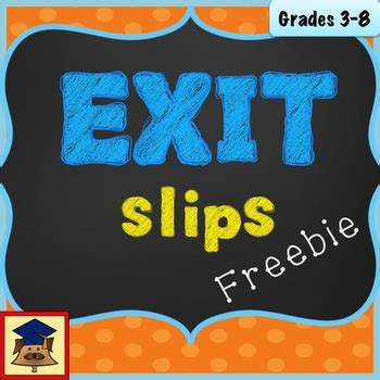 Exit Slips By Teacher S Pet Classroom Materials TPT