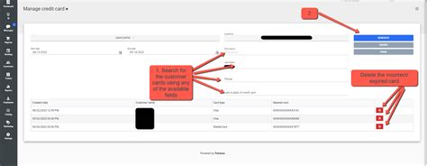 delete customers expired incorrect card on file