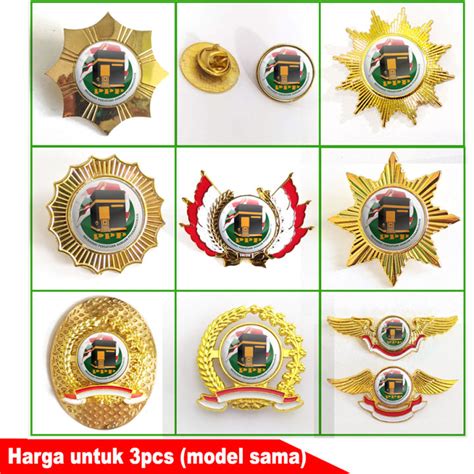 Pin Partai Ppp Baru Pin Partai Ppp Logo Baru Logam Kuningan 3pcs