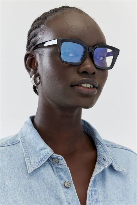 Thick Frame Blue Light Glasses Urban Outfitters Korea Clothing