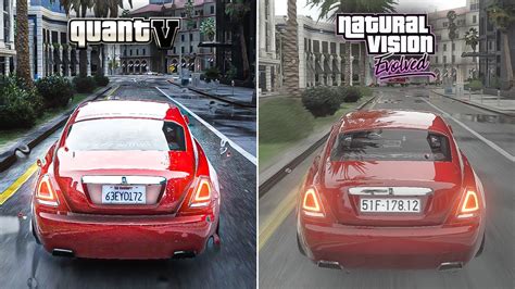 GTA V QuantV Vs NaturalVision Evolved Side By Side Comparison Ray