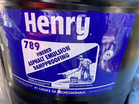 Henry 789 Fibered Asphalt Emulsion Dampproofing 55 Gallon Drum