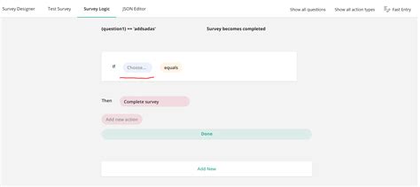 Logic Tab The Question Selector Is Empty If The Rule Is Reopened