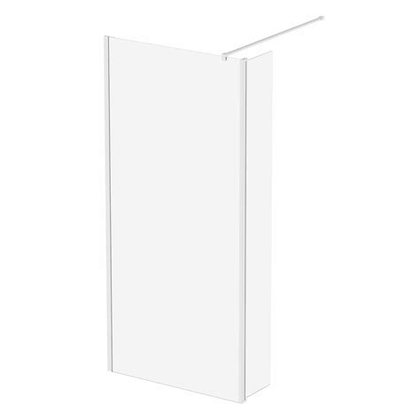 Diamond Wet Room Shower Screen 700mm Swivel Return Chrome