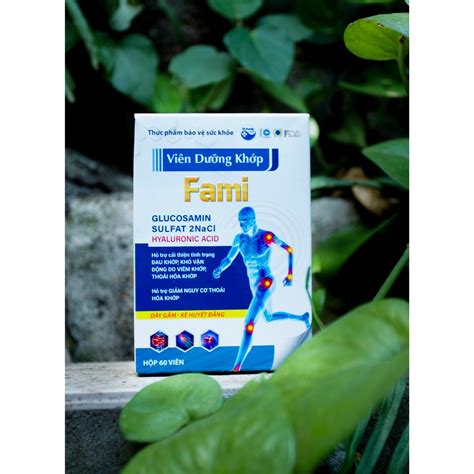 ViÊn DƯỠng KhỚp Fami Hộp 60 Viên Hỗ Trợ Cải Thiện Tình Trạng đau Khớp Khó Vận động Do Viêm Khớp
