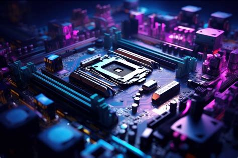 High Speed Cpu Modern Motherboard Generate Ai