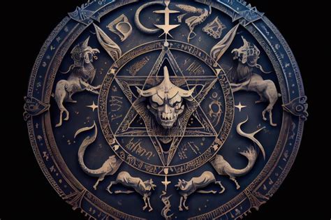 Signo Oculto Zodiac Generative Ai Foto Premium